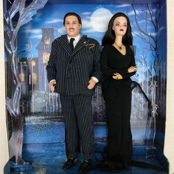 Mattel | Toys | Barbie Collectibles Addams Family Barbie Doll Set ...